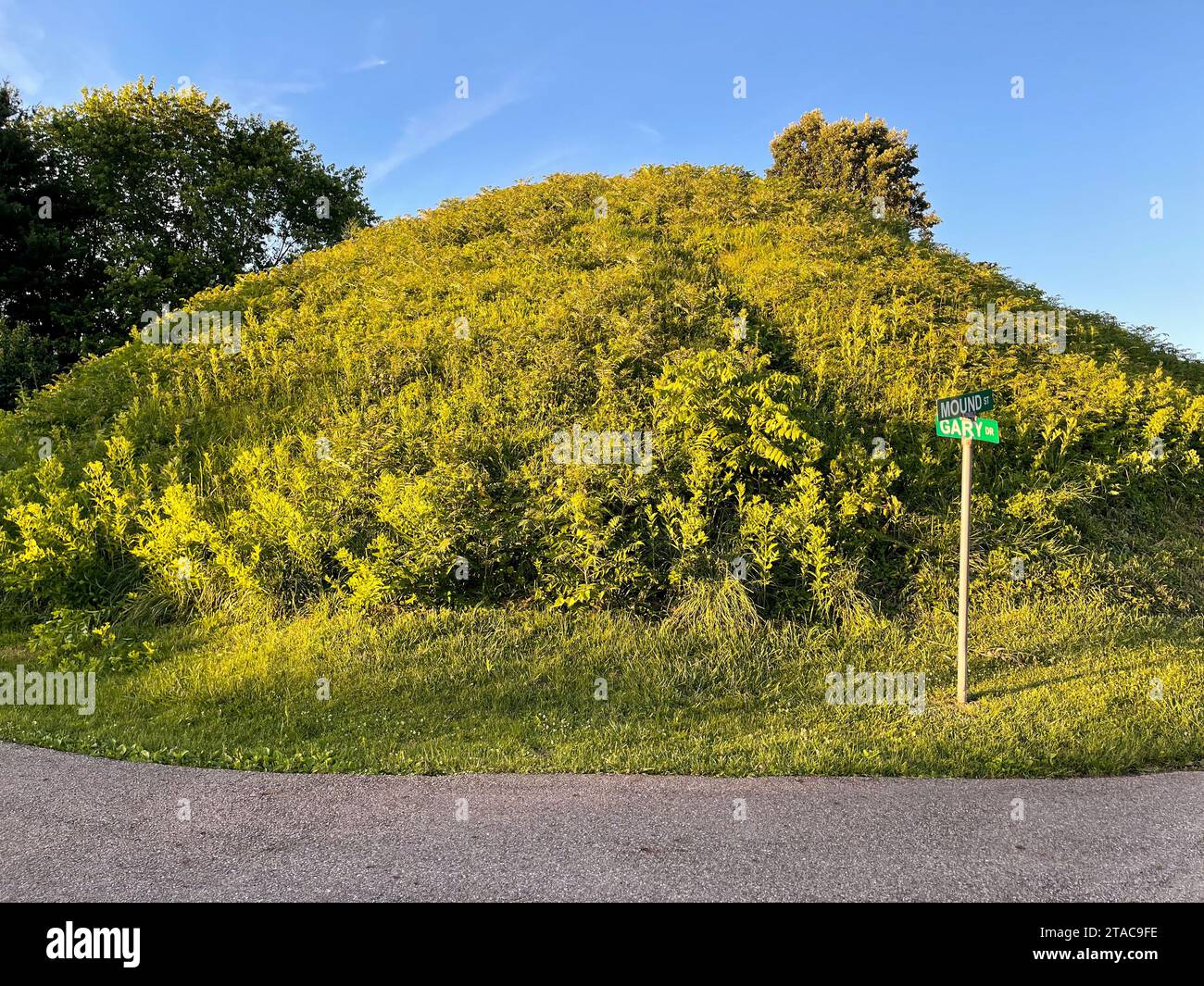 A Native American Burial Mound in The Plains, Ohio Stock Photo - Alamy