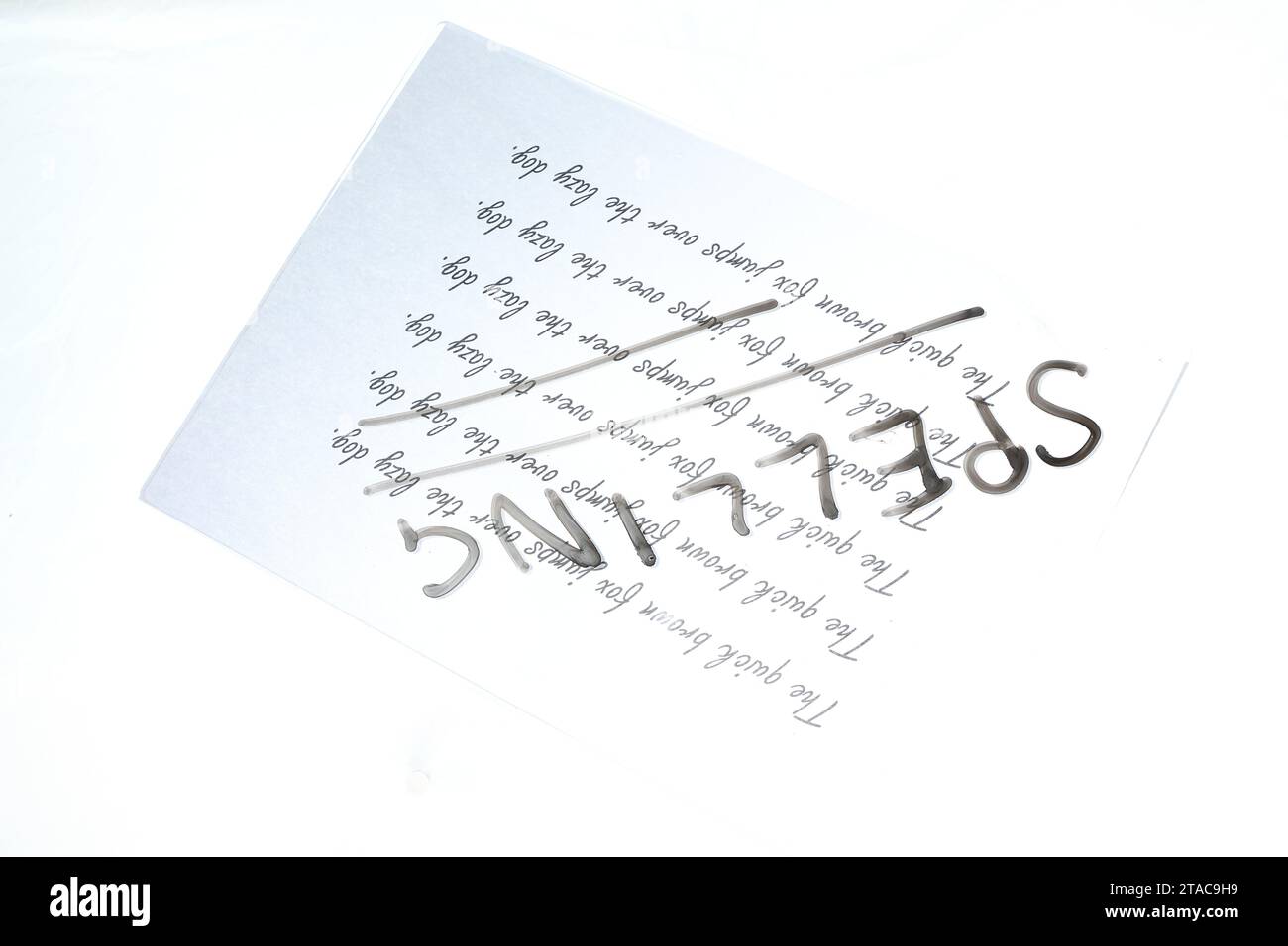 National spelling standards hi-res stock photography and images - Alamy