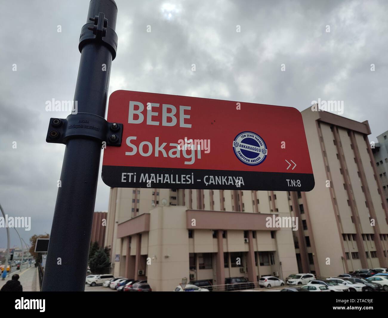 A street sign reading "Bebe" in Ankara, Turkey Stock Photo - Alamy