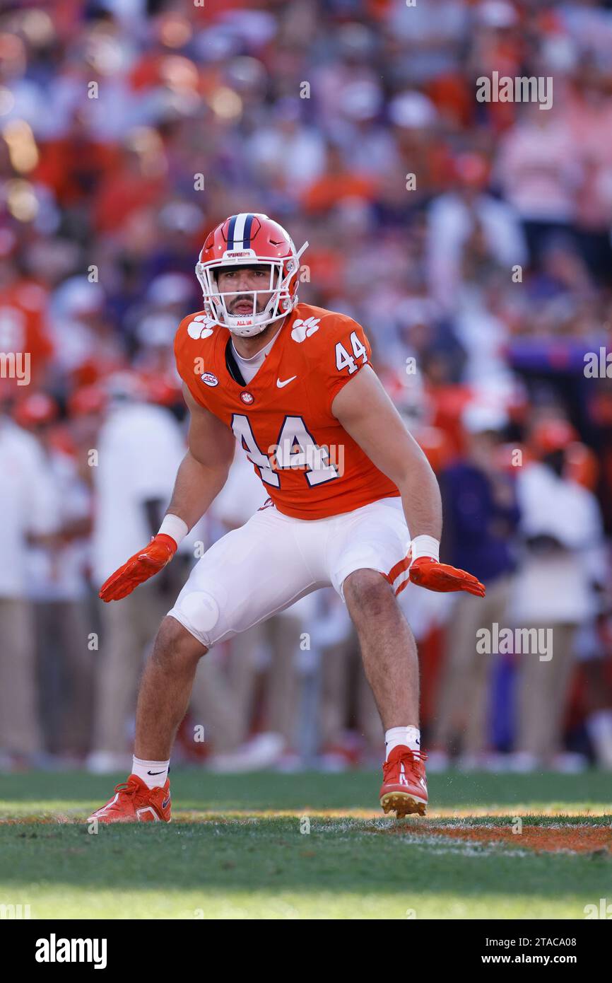CLEMSON, SC - NOVEMBER 18: Clemson Tigers defensive end Cade Denhoff ...