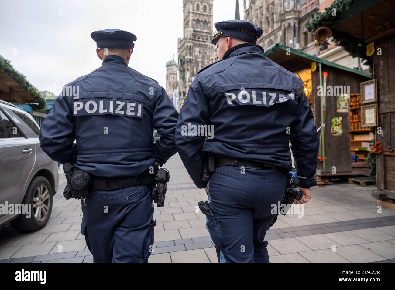 Munich, Germany. 22nd Nov, 2023. Two police officers from police ...