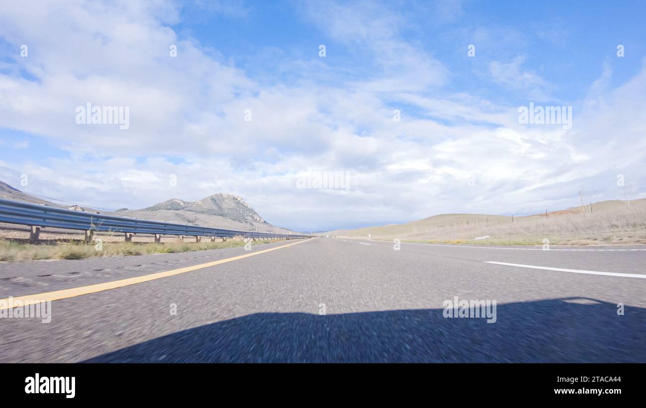 Winter Drive on Highway 101 Near SLO Stock Photo - Alamy