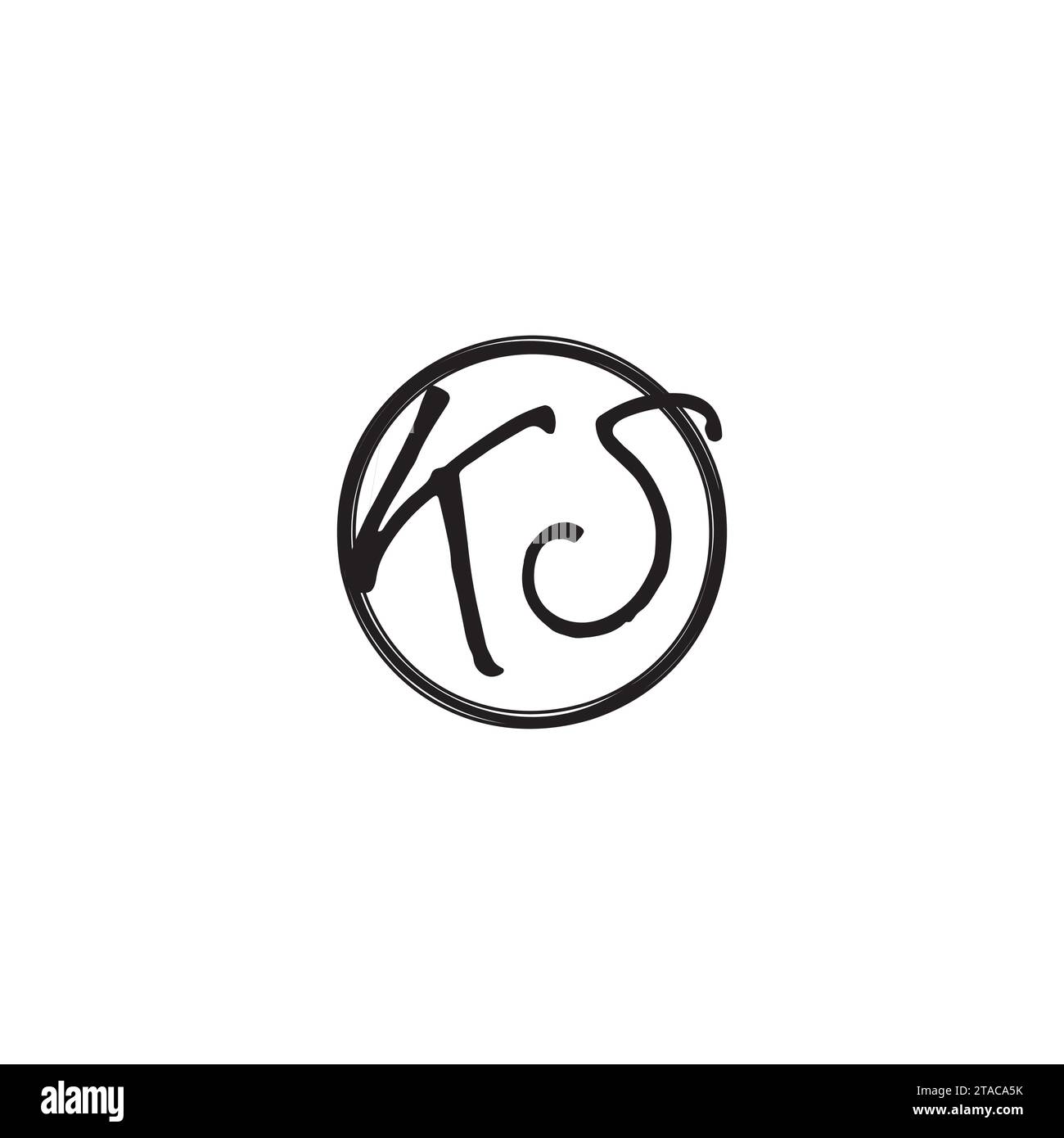 KS initial logo letters in high quality professional design that will ...
