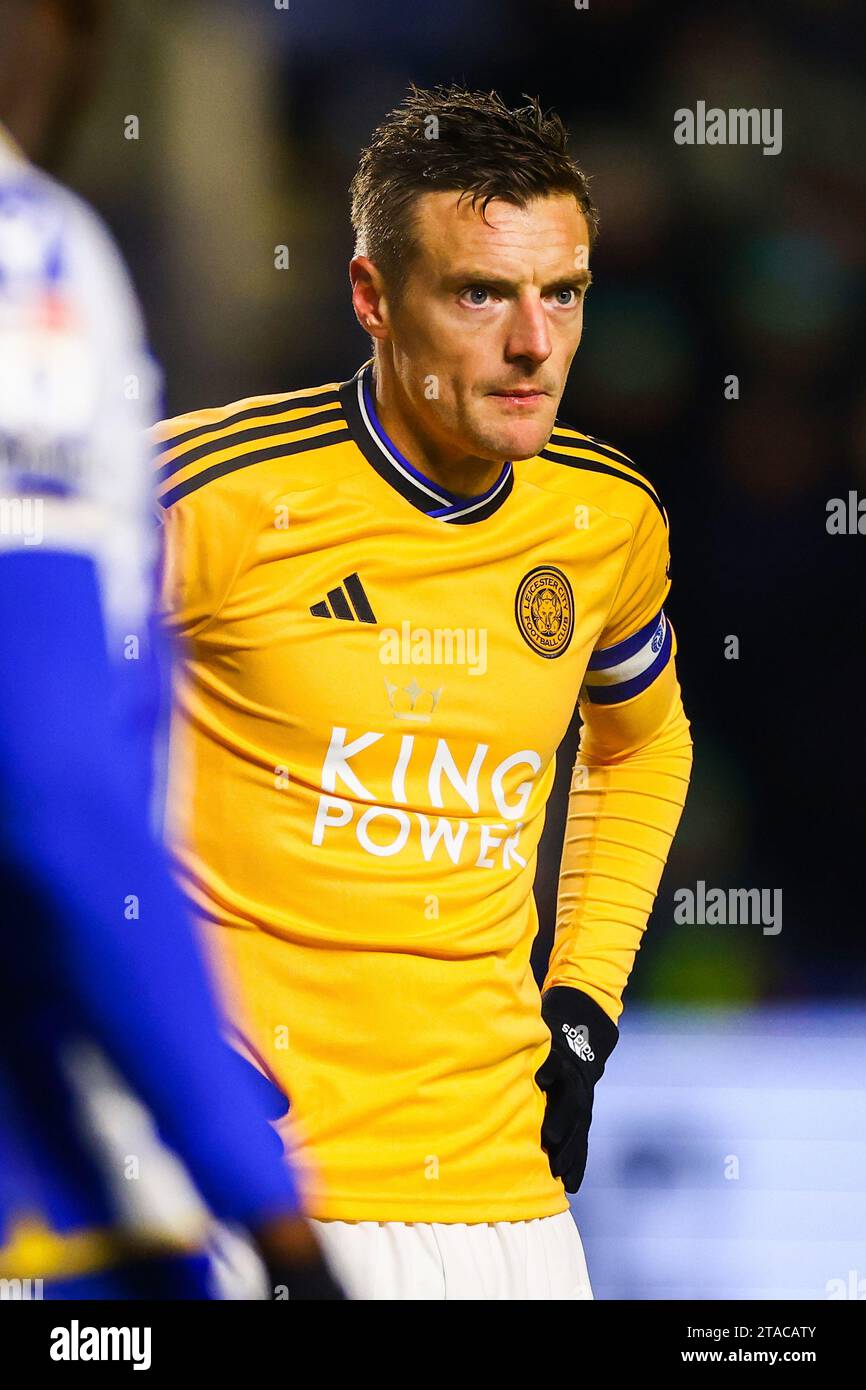 Sheffield, UK. 30th Nov, 2023. Jamie Vardy of Leicester City during the ...