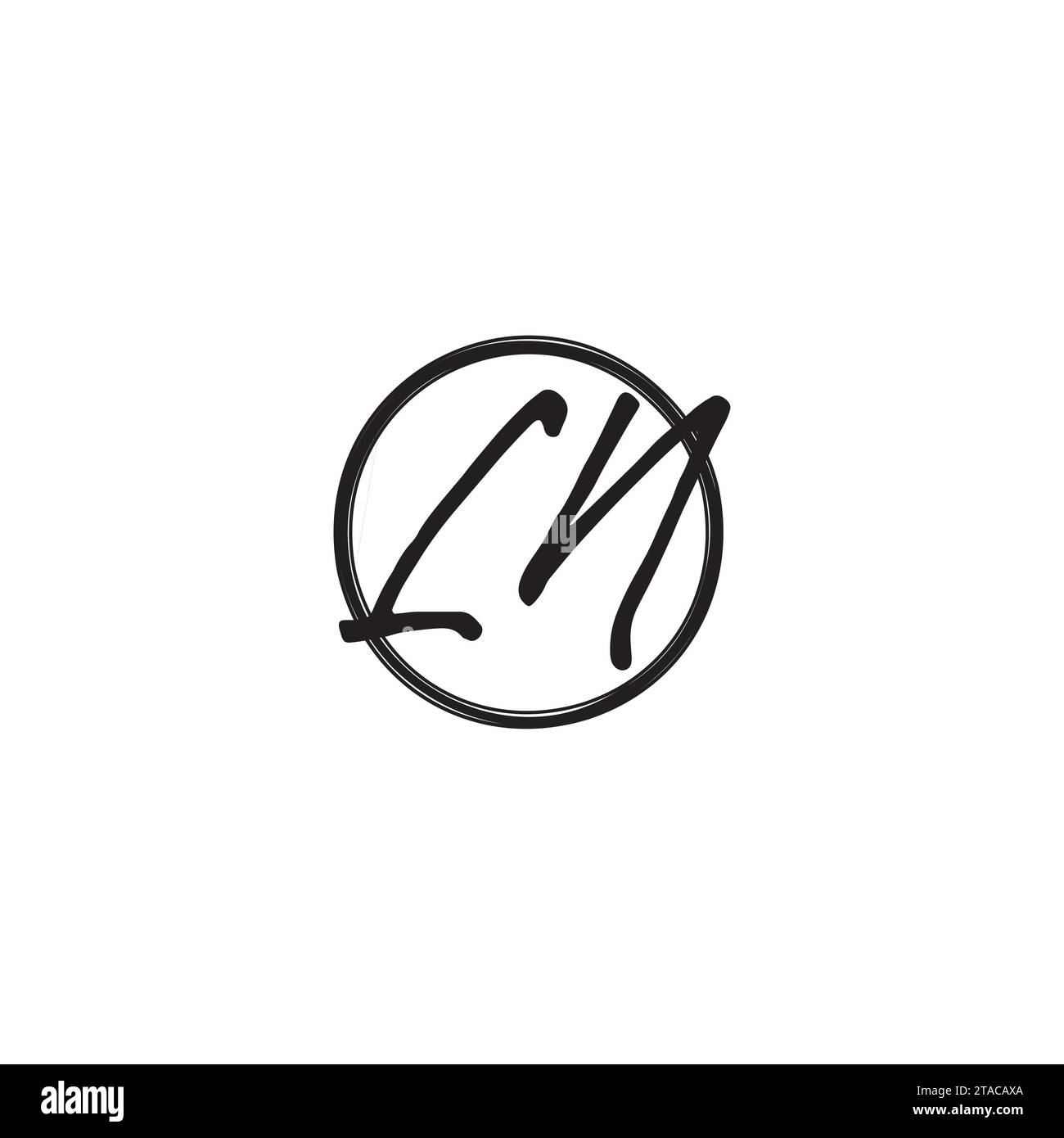 LN initial logo letters in high quality professional design that will ...