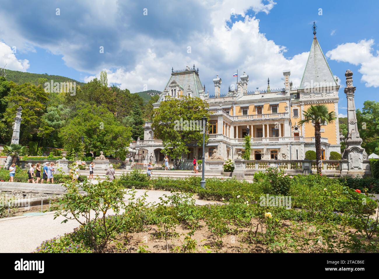 Massandra, Crimea - August 11, 2020: Massandra Palace on a sunny day ...