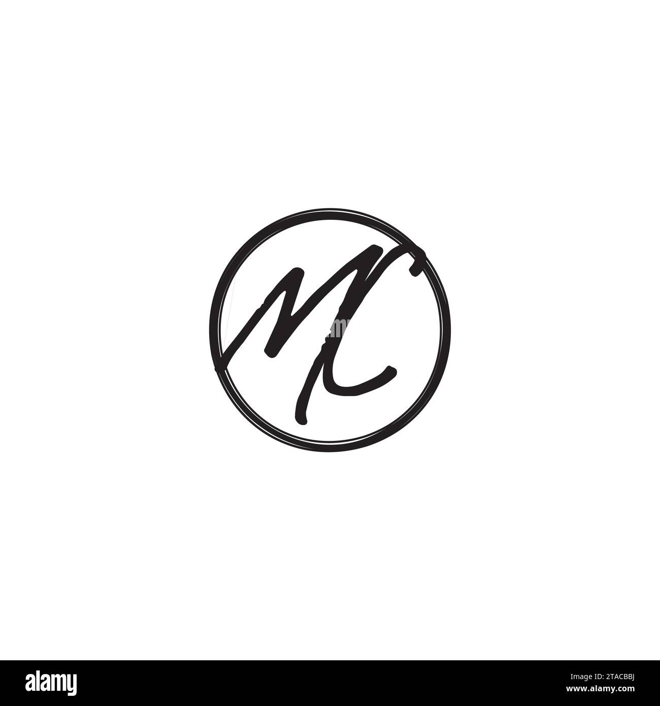 Mc initial Stock Vector Images - Alamy