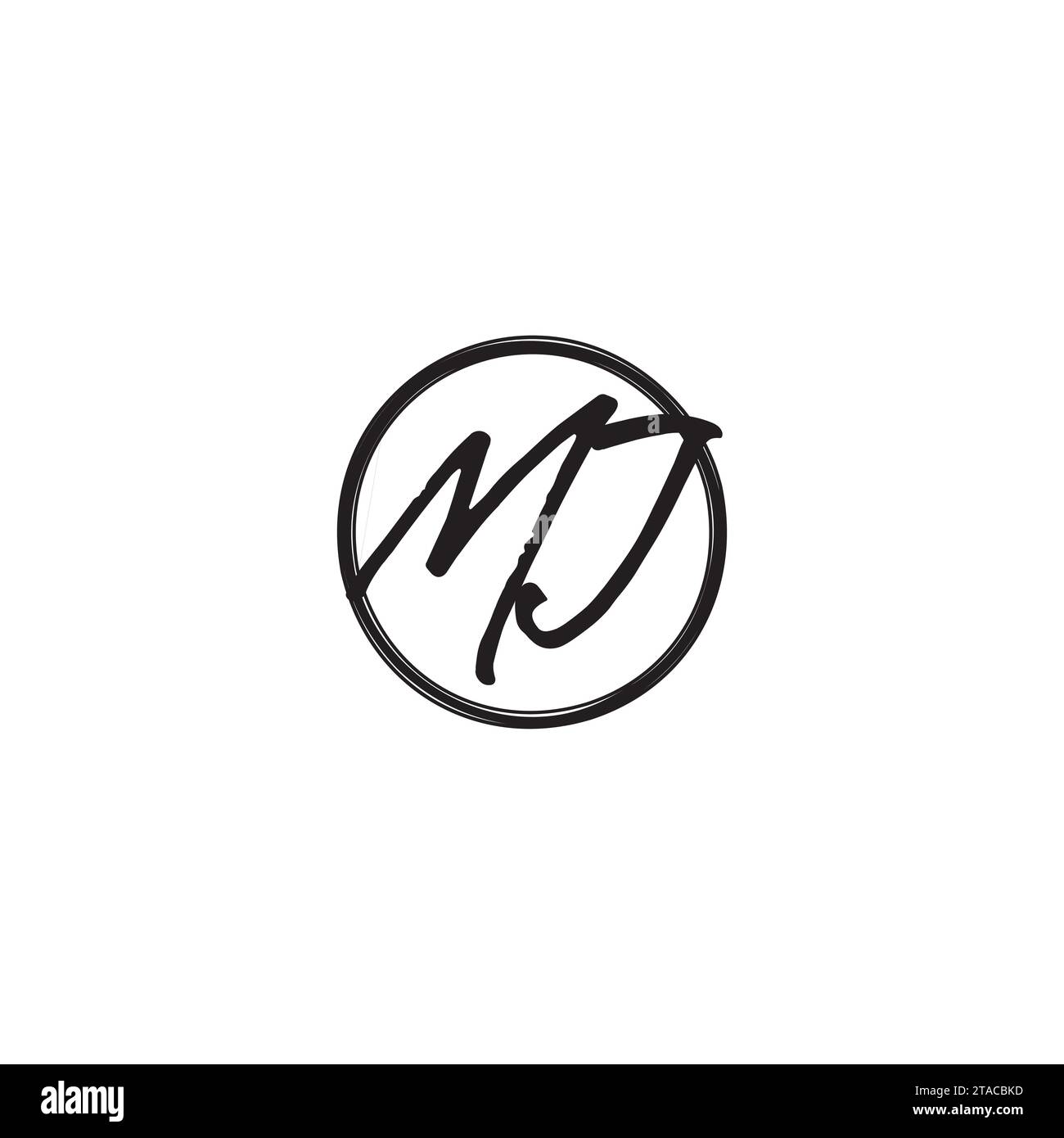 MJ initial logo letters in high quality professional design that will ...