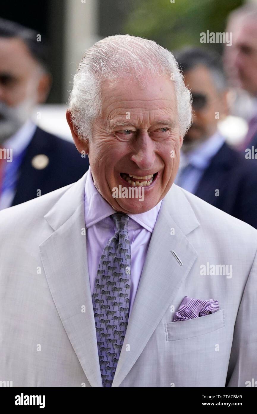 King Charles III meeting students at Heriot-Watt University Dubai ...