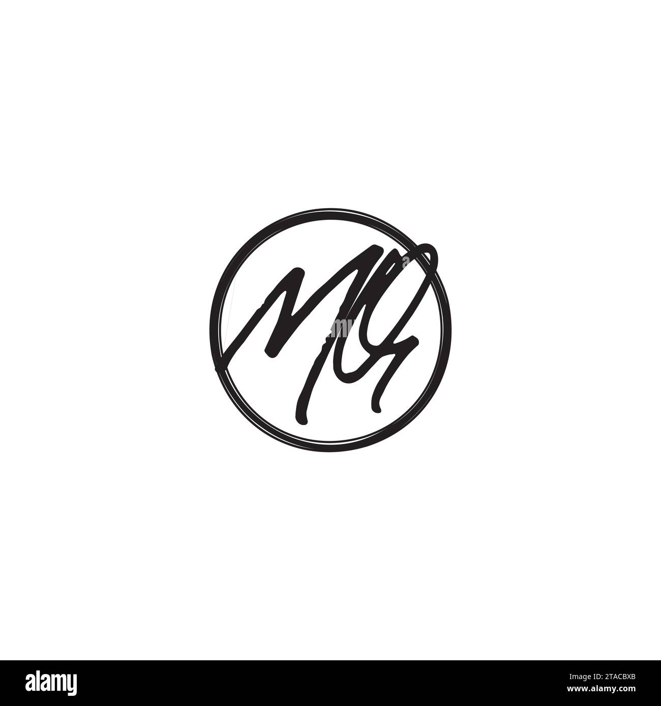 MQ initial logo letters in high quality professional design that will ...