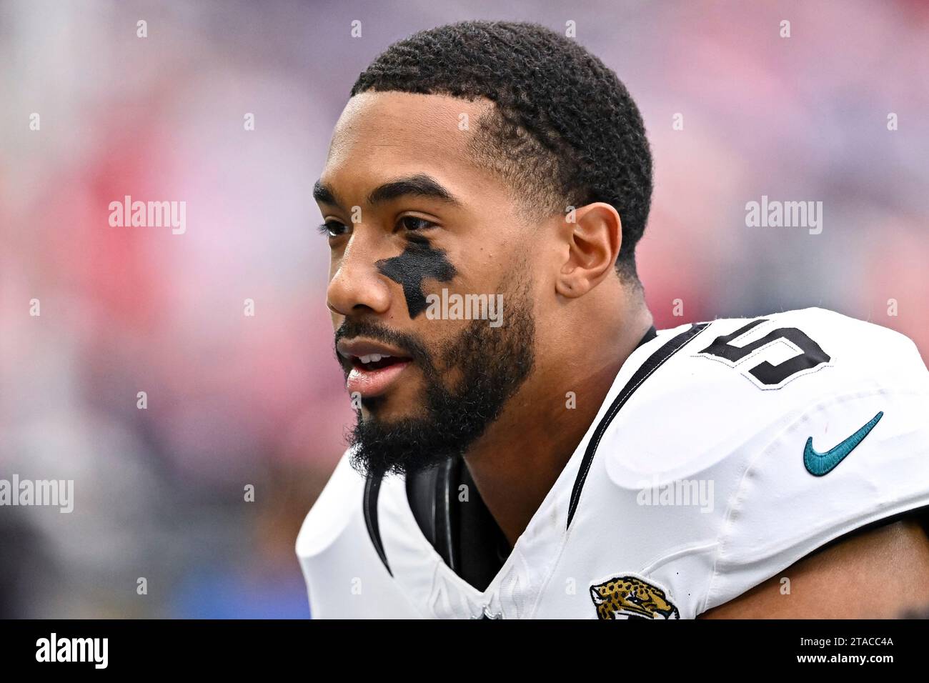 Jacksonville Jaguars safety Andre Cisco (5) on the sideline during an ...