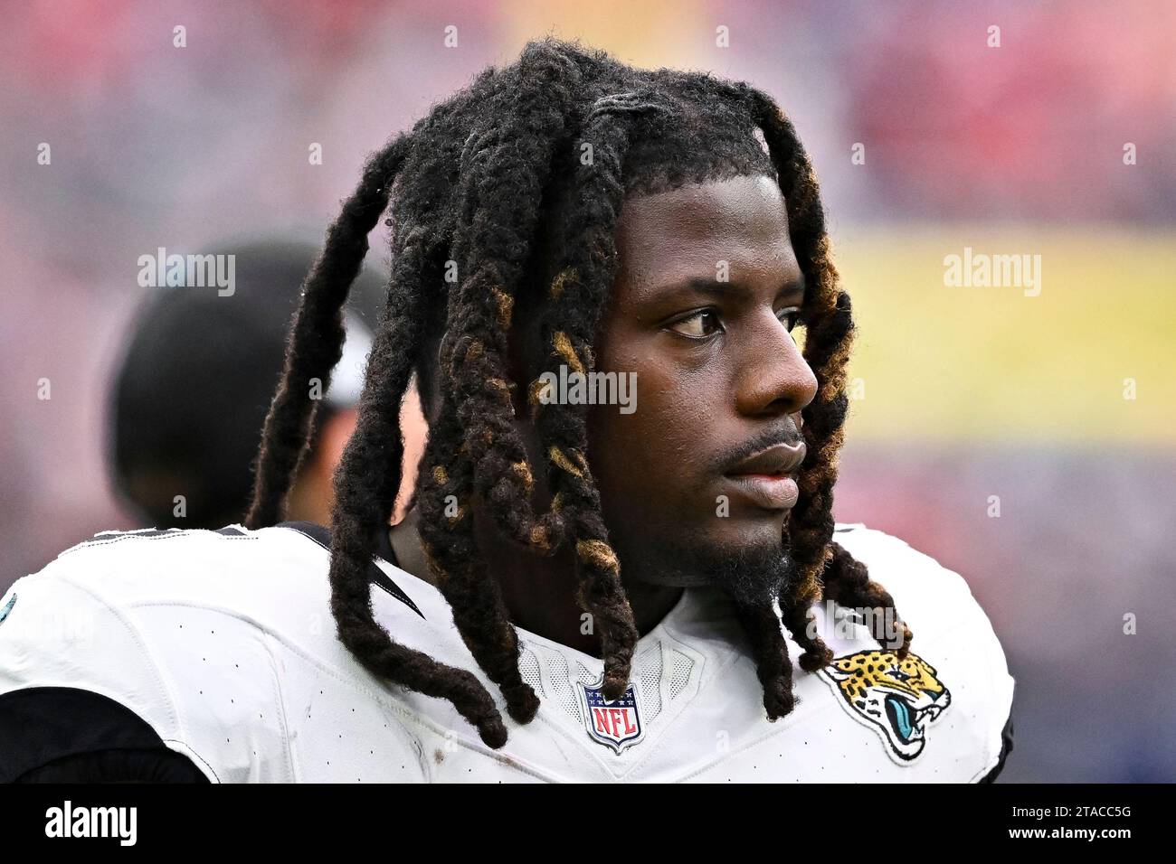 Jacksonville Jaguars running back D'Ernest Johnson (25) on the sideline ...