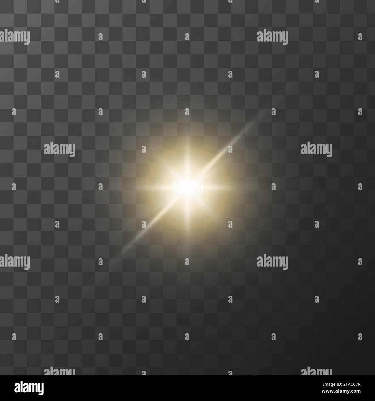 Shining golden star on a transparent background. Light vector special ...