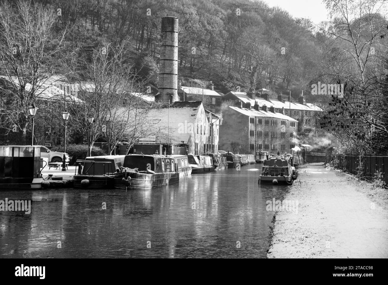 Happy valley hebden bridge Black and White Stock Photos & Images - Alamy