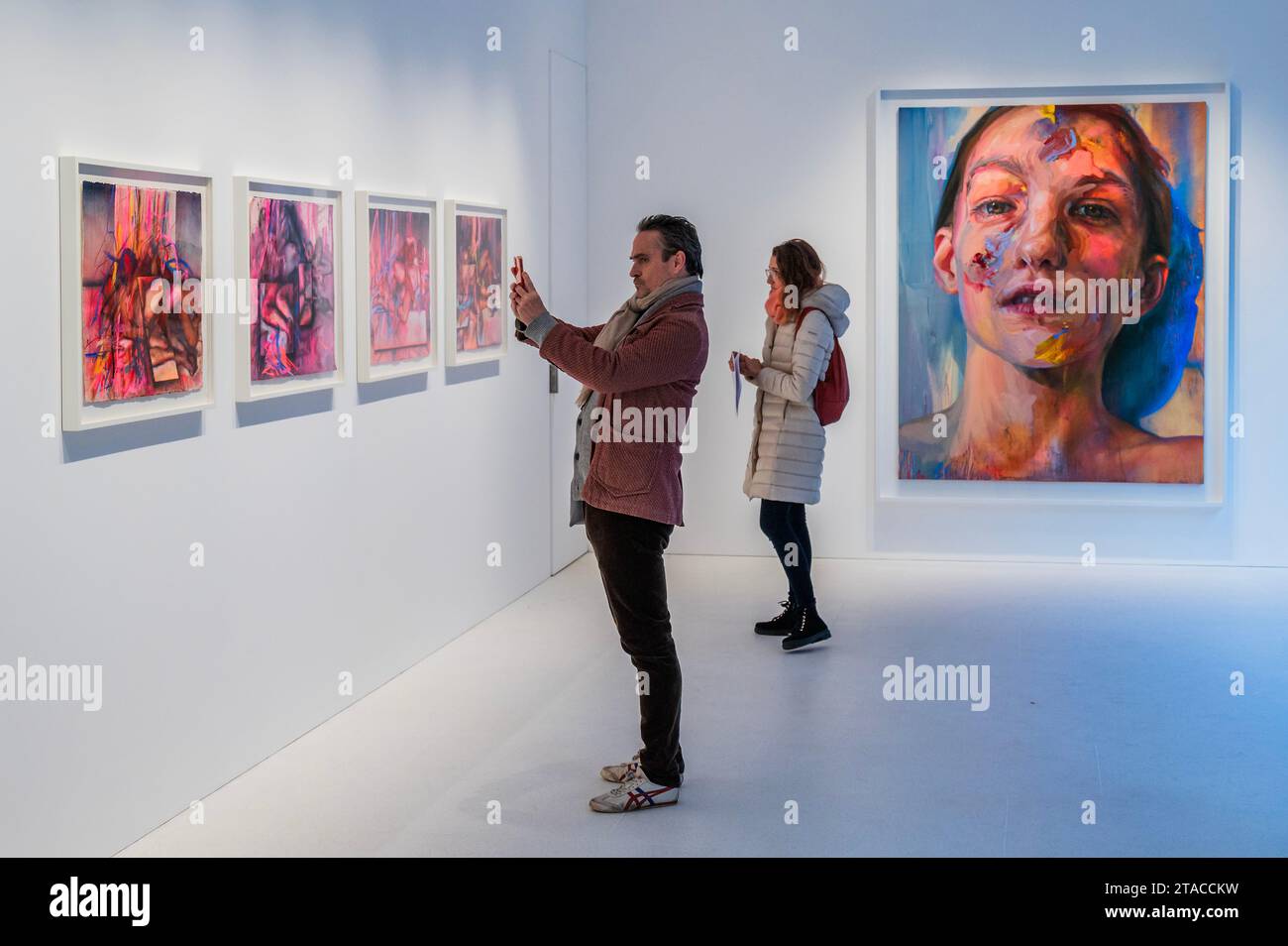 London, UK. 30th Nov, 2023. Skene with Studies for Ekkyklema and ...