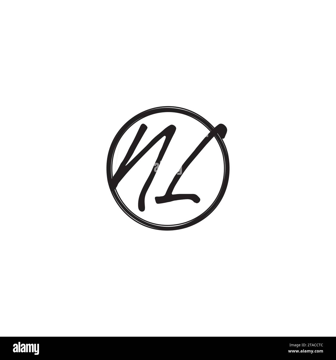 Nl letters Stock Vector Images - Alamy