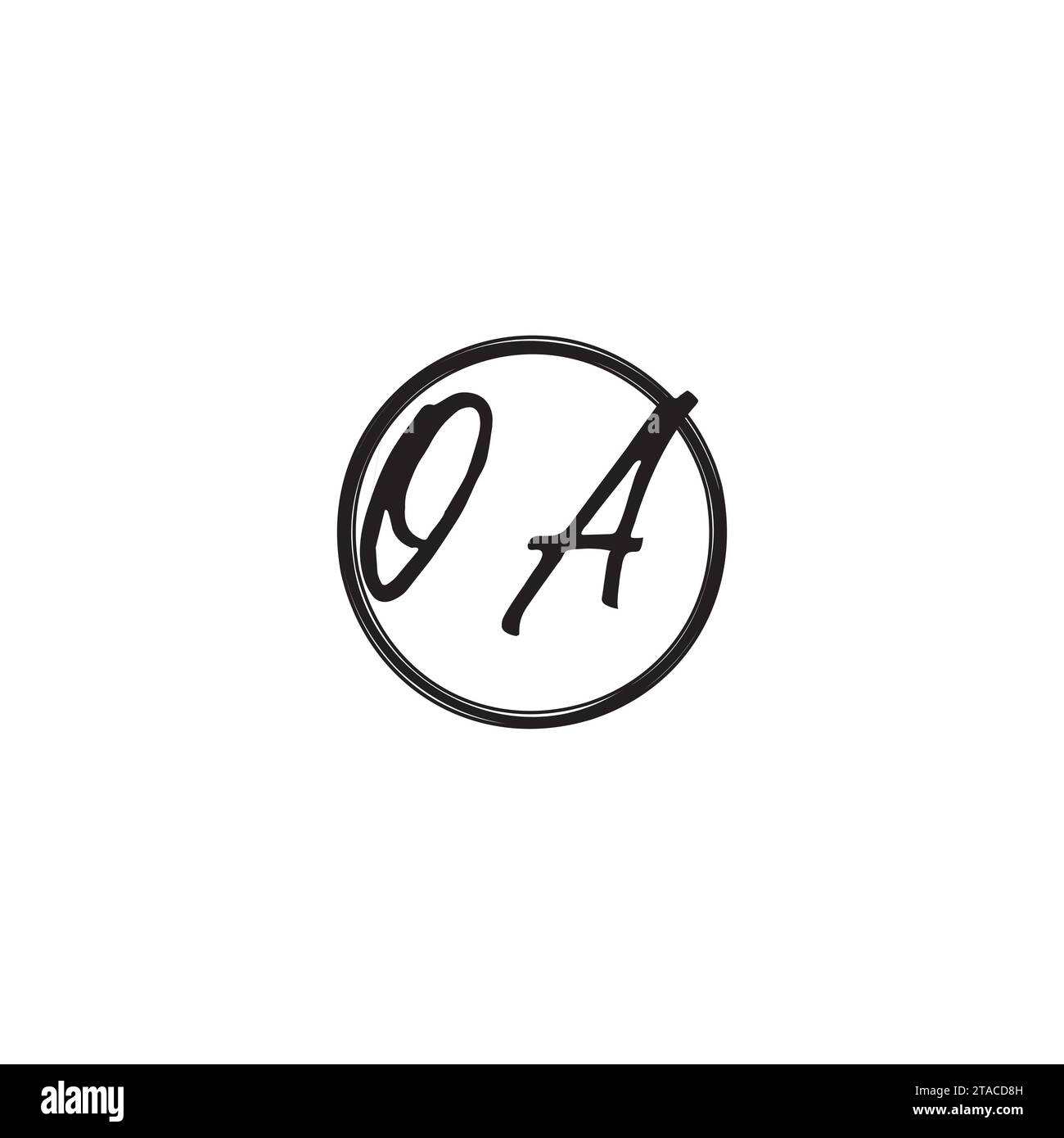 OA initial logo letters in high quality professional design that will ...