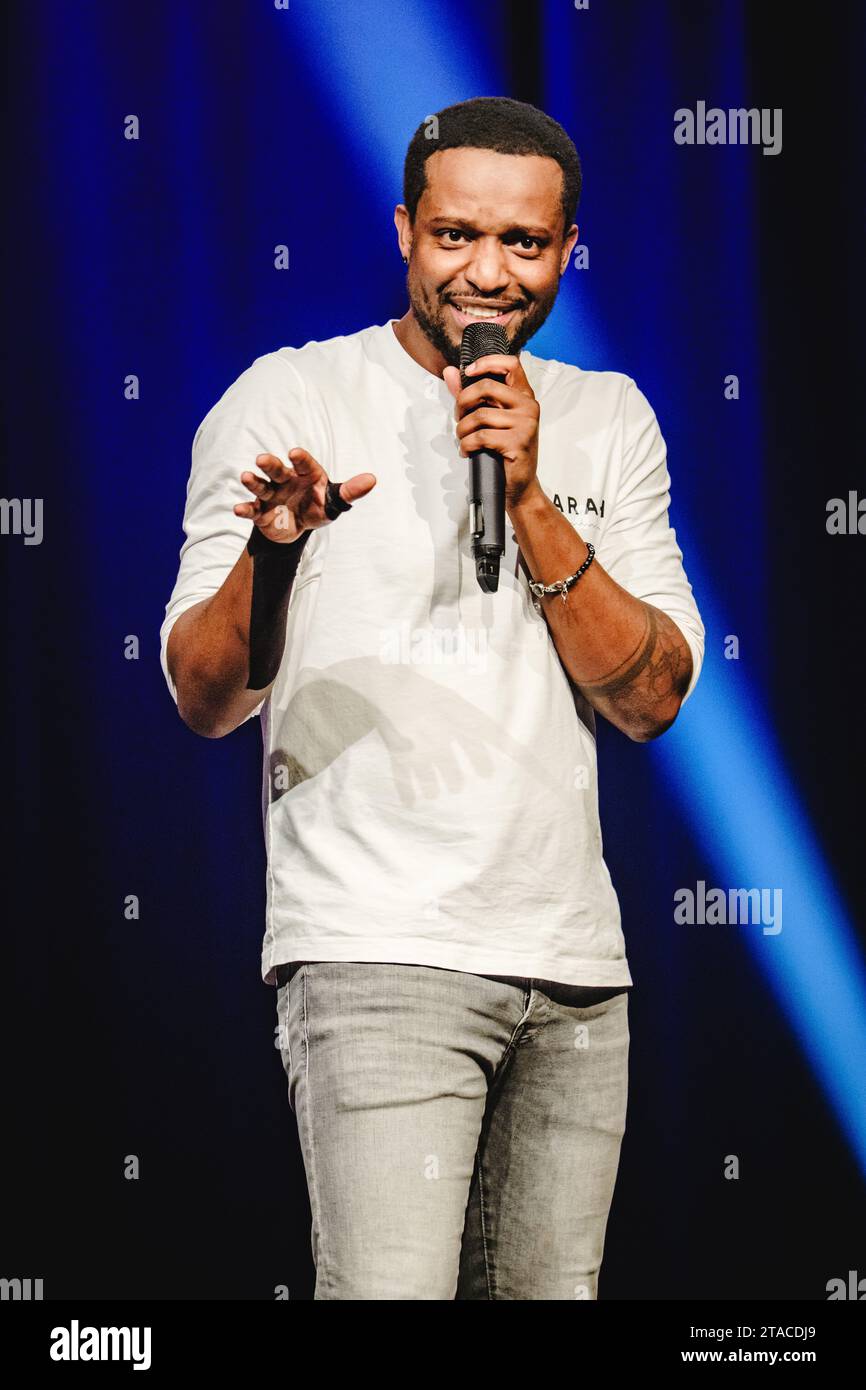 Bern, Switzerland. 29th Nov, 2023. The Swiss comedian Charles Nguela ...