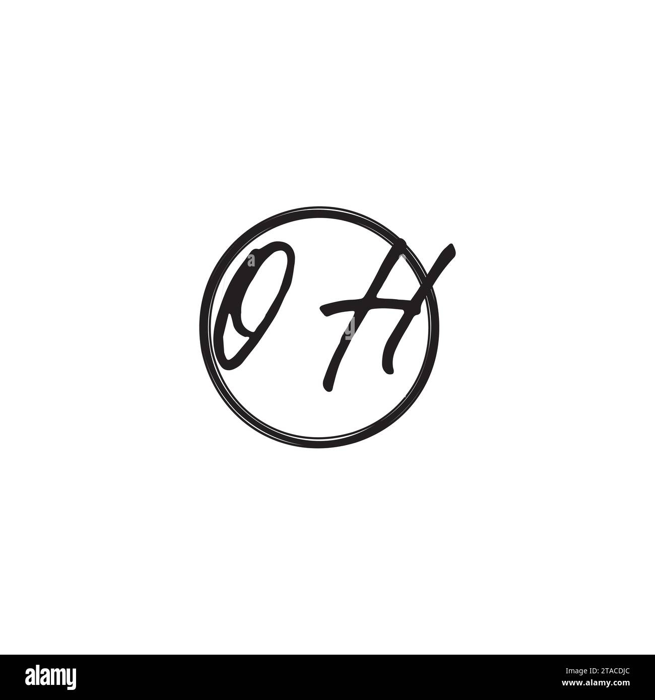 OH initial logo letters in high quality professional design that will ...