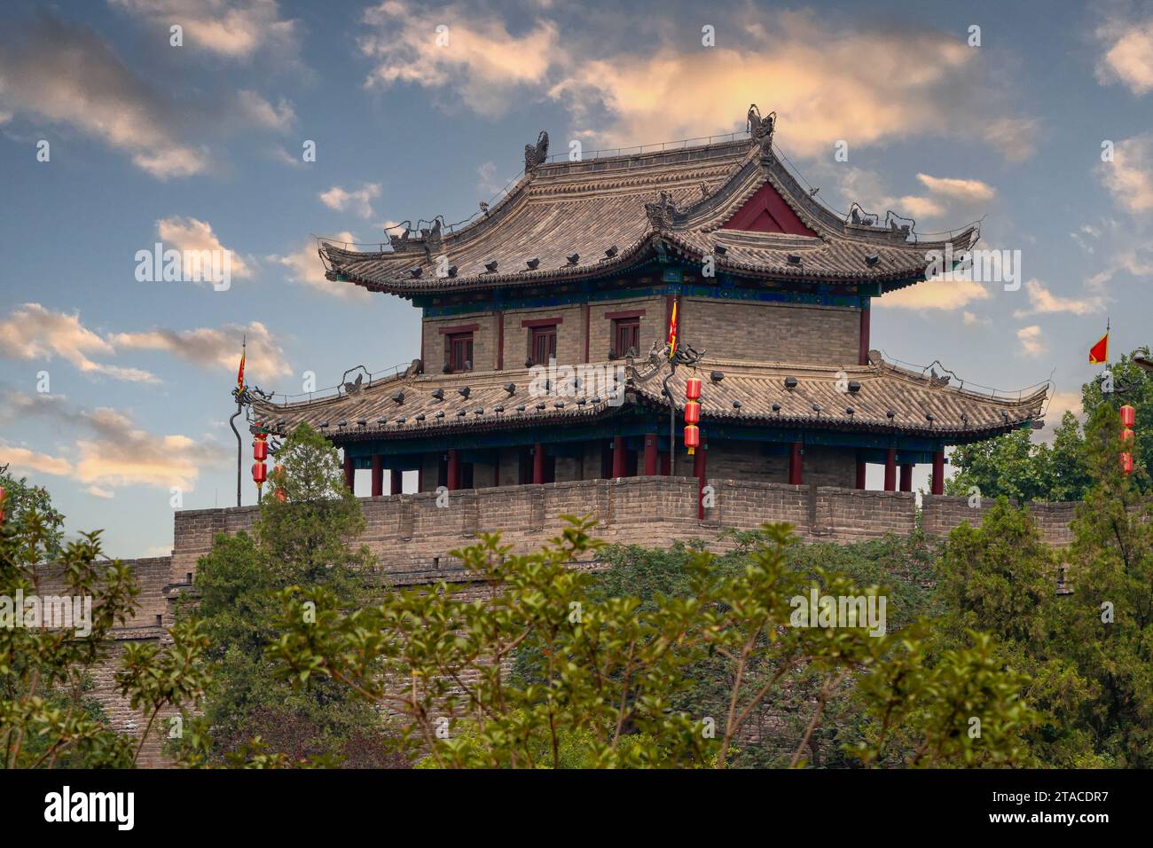 The City Wall of Xian in China Stock Photo - Alamy