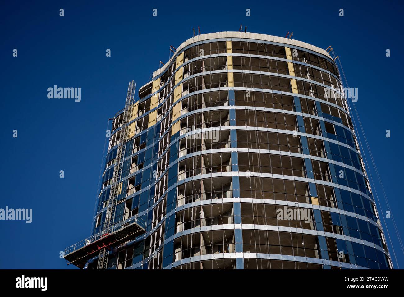 Construction site background. new multi-storey buildings Stock Photo ...
