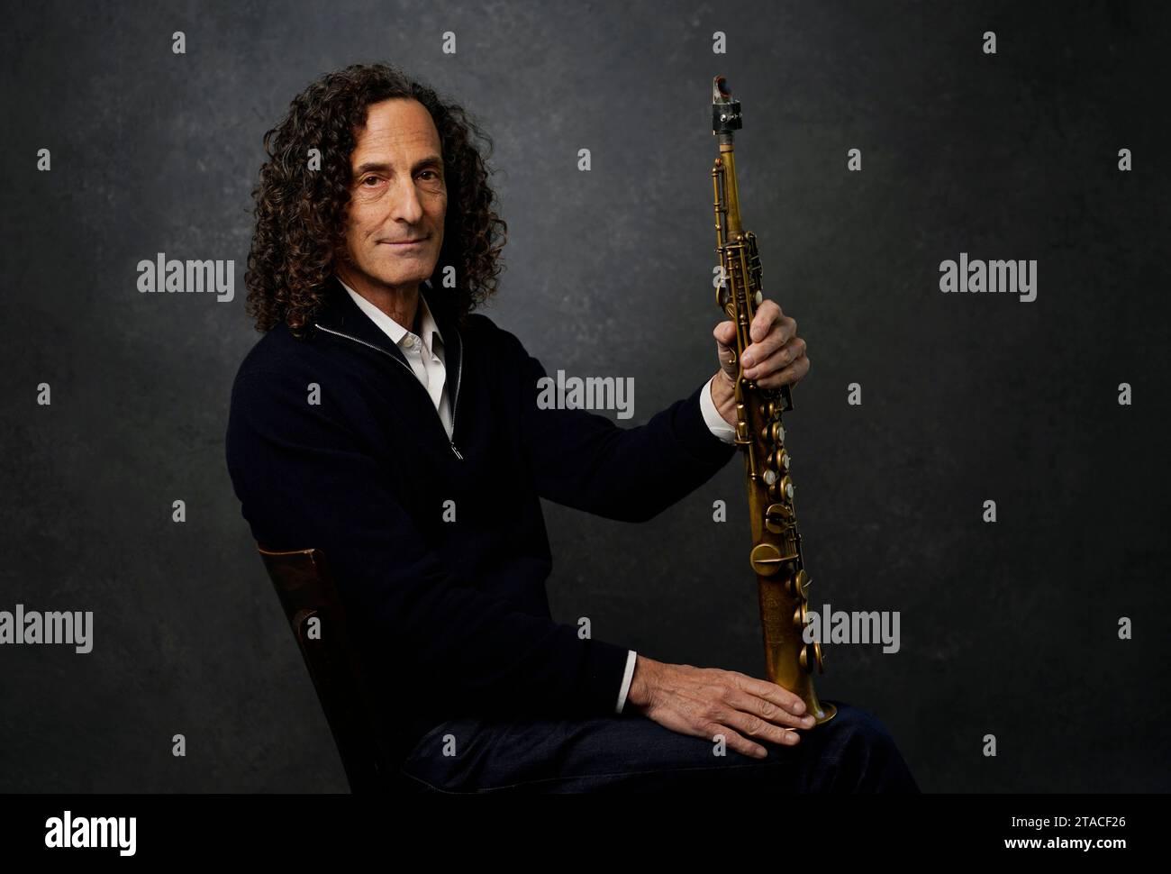 Saxophonist Kenny G poses for a portrait in Los Angeles to promote his ...