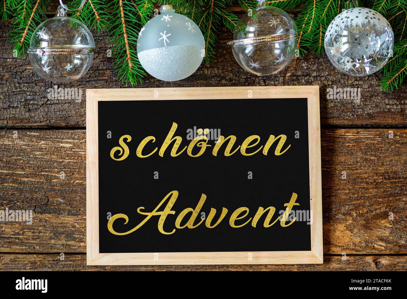 November 30, 2023: Beautiful Advent greeting lettering on a blackboard ...