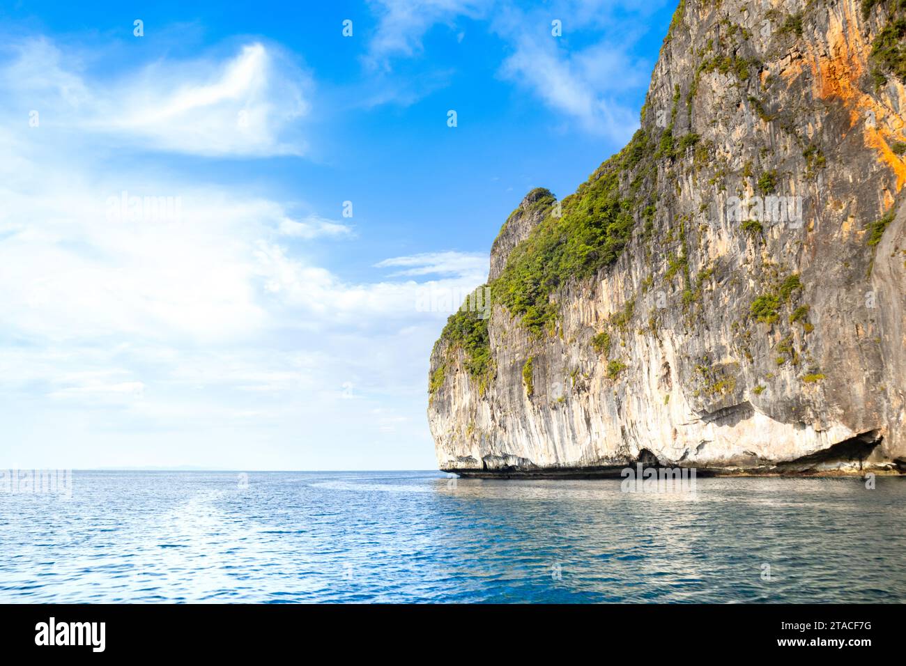 Beautiful tropical landscape of the Maya Bay in the Phi Phi Islands in ...