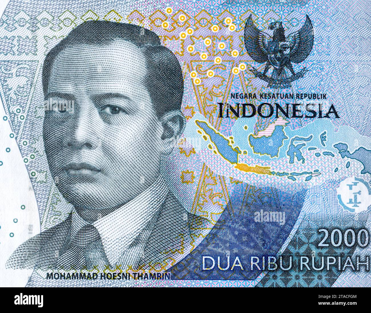 Mohammad Husni Thamrin (1894 – 1941). Portrait from Indonesian ...