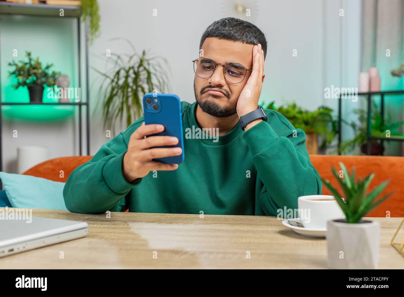 Sad displeased arabian man hi-res stock photography and images - Alamy