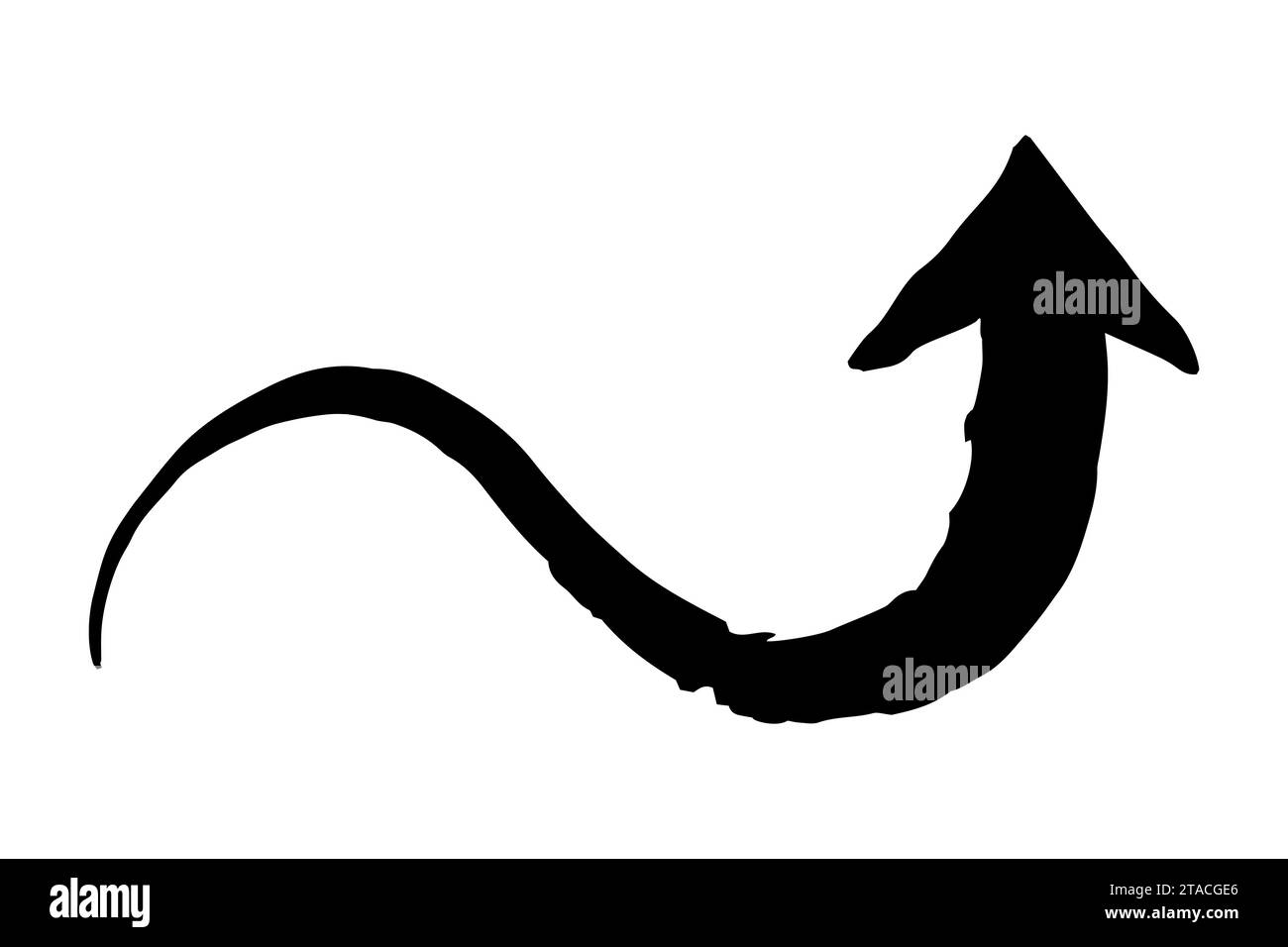 Ink arrow symbol hand painted with brush Stock Vector Image & Art - Alamy