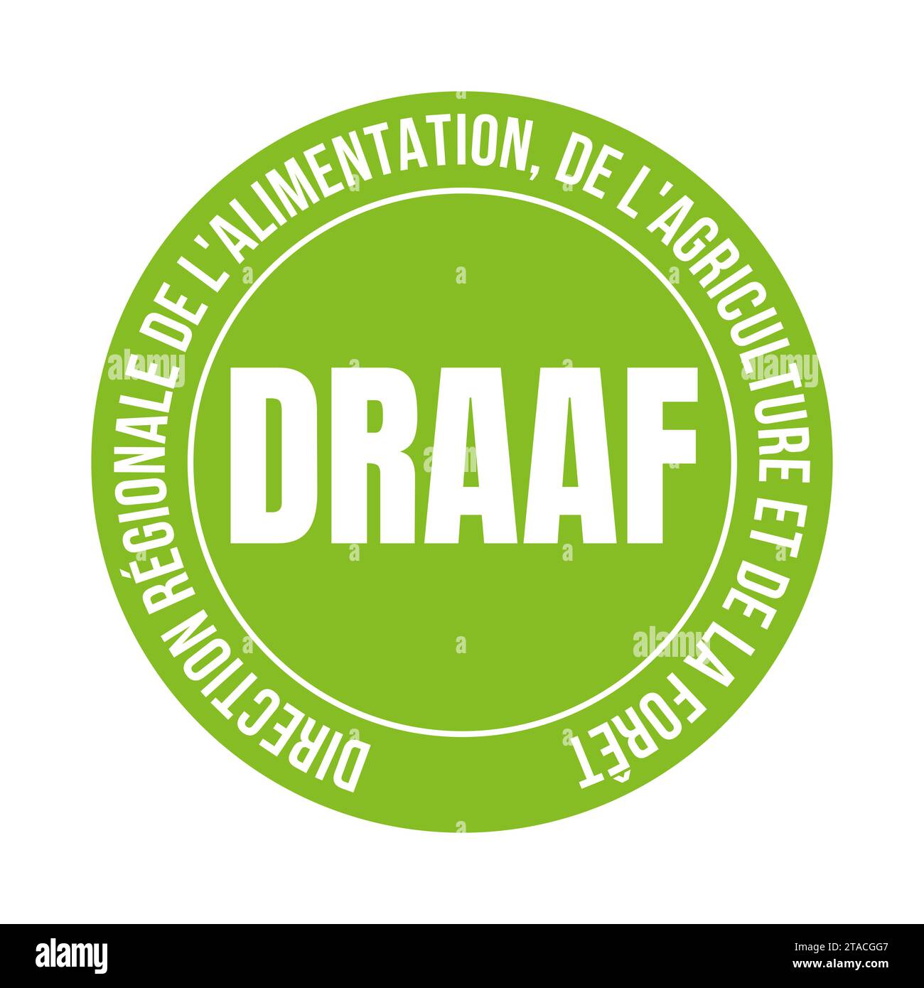 DRAAF regional directorate of food, agriculture and forestry symbol ...