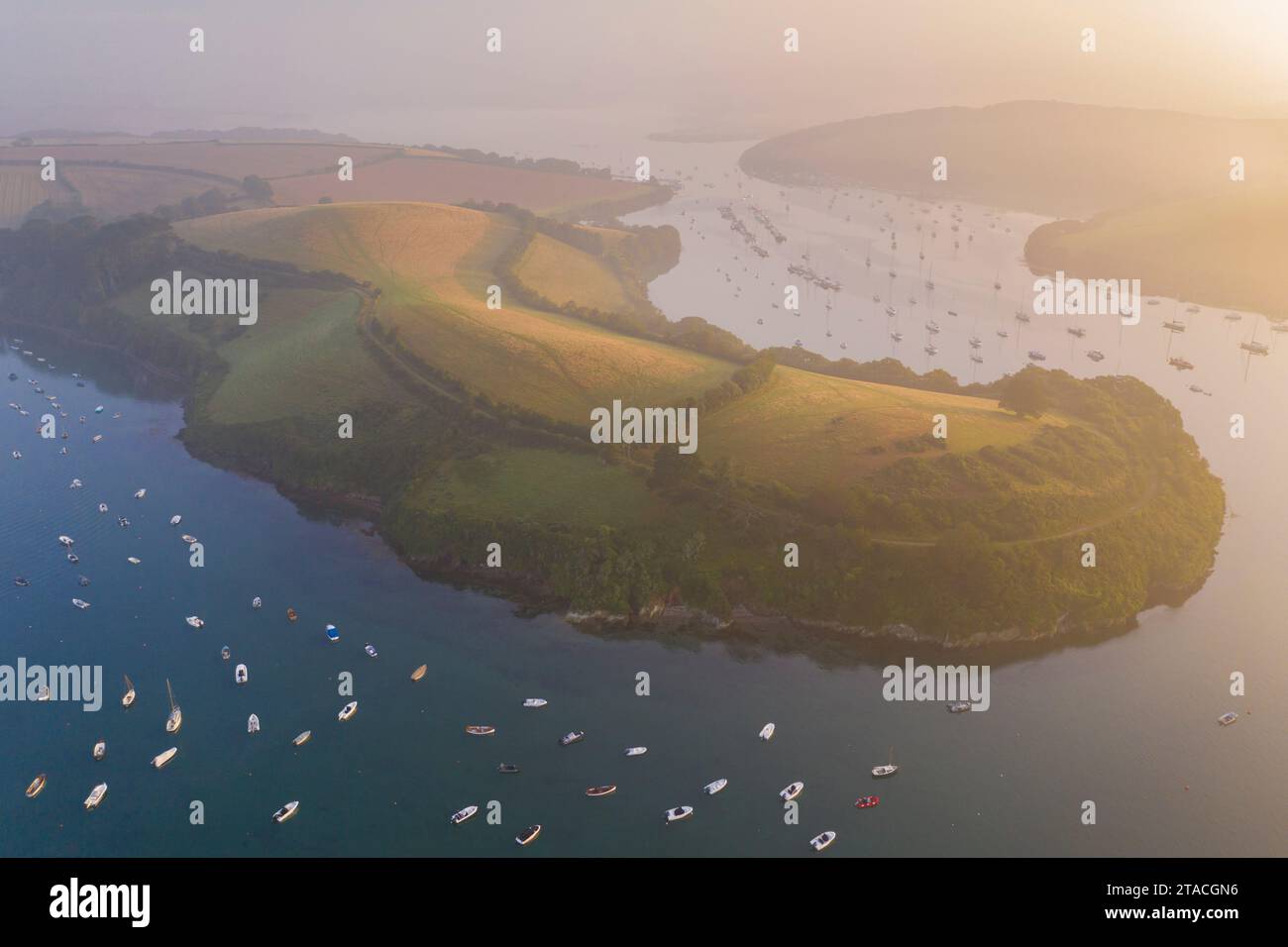 Aerial view of the salcombe estuary hi-res stock photography and images ...