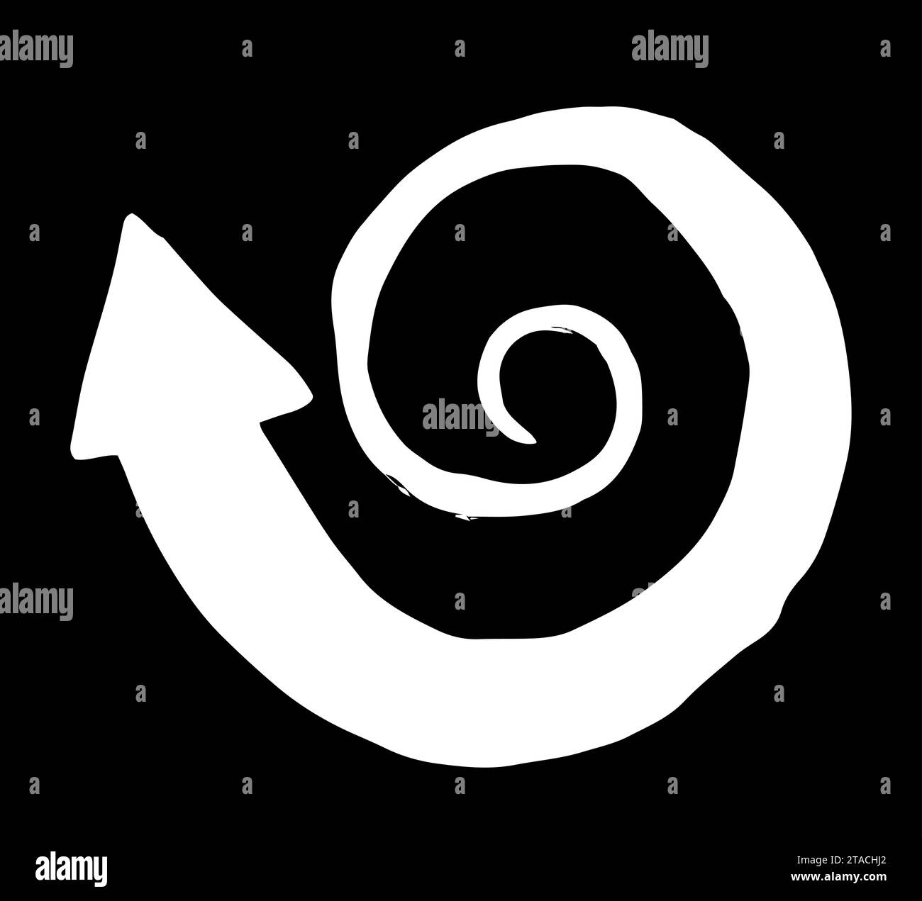 Chalk arrow symbol hand painted with white paint brush Stock Vector ...