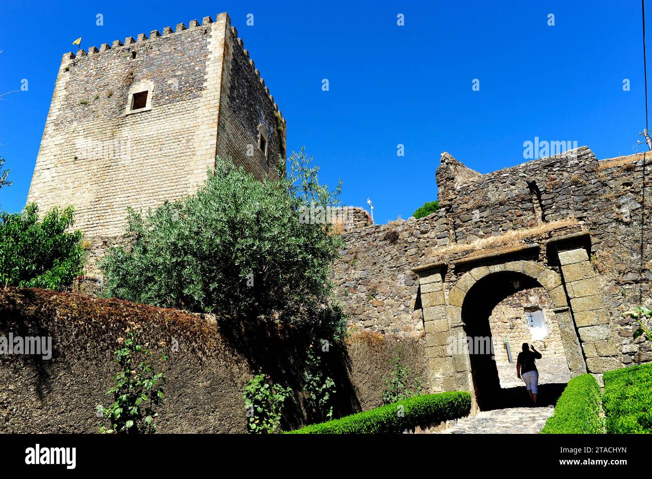 Castelo de Vide, castle (gothic, 14th century). Portalegre, Alentejo ...