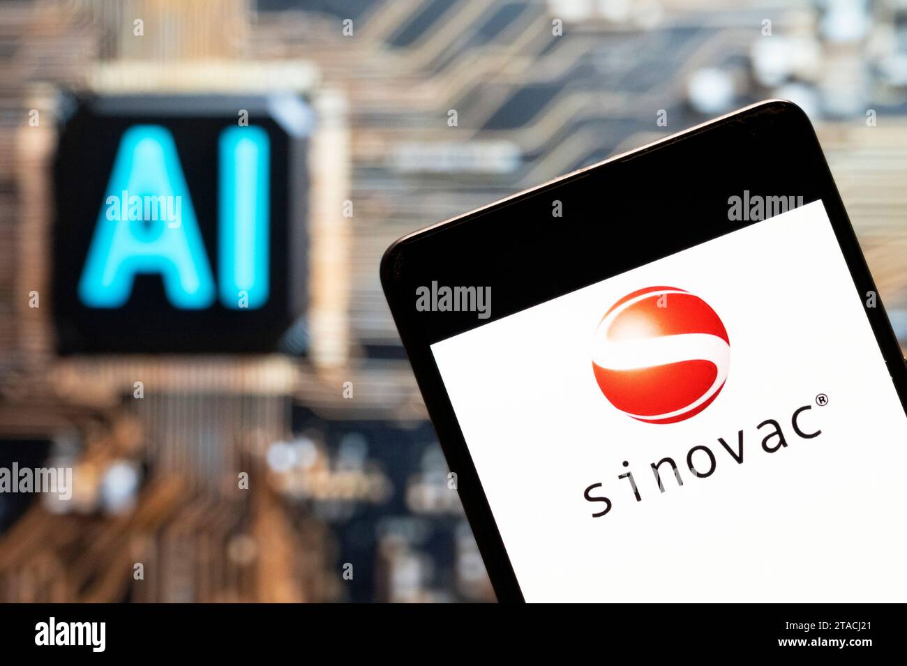 China. 03rd Nov, 2023. In this photo illustration, the Chinese Sinovac ...