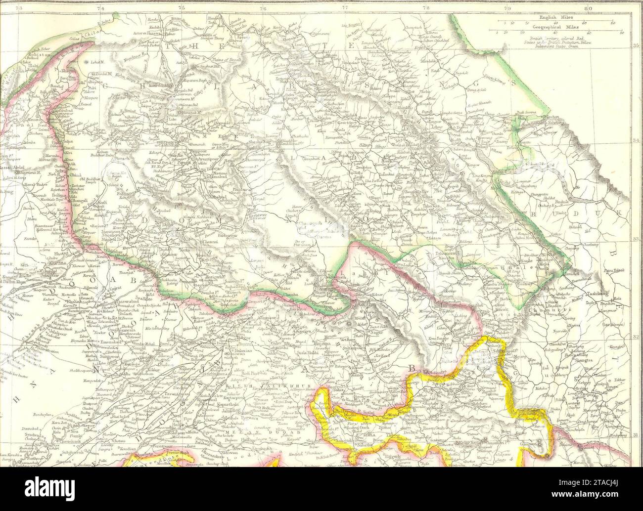 Map created by Edward Weller for Weekly Dispatch Stock Photo - Alamy