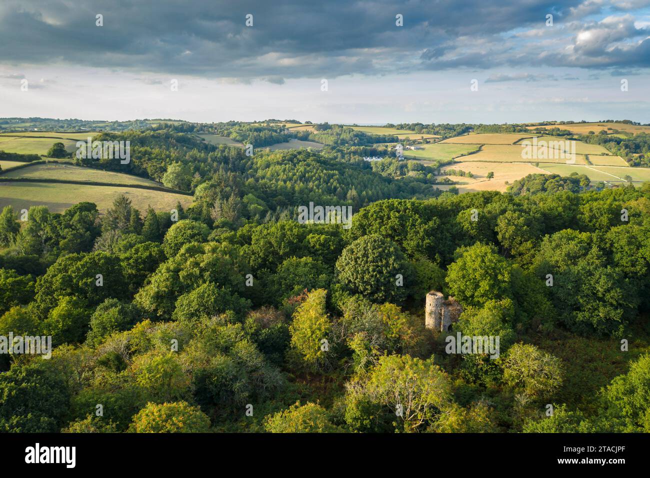 Aerial view of Rushford Tower, a little known 19th Century Victorian ...