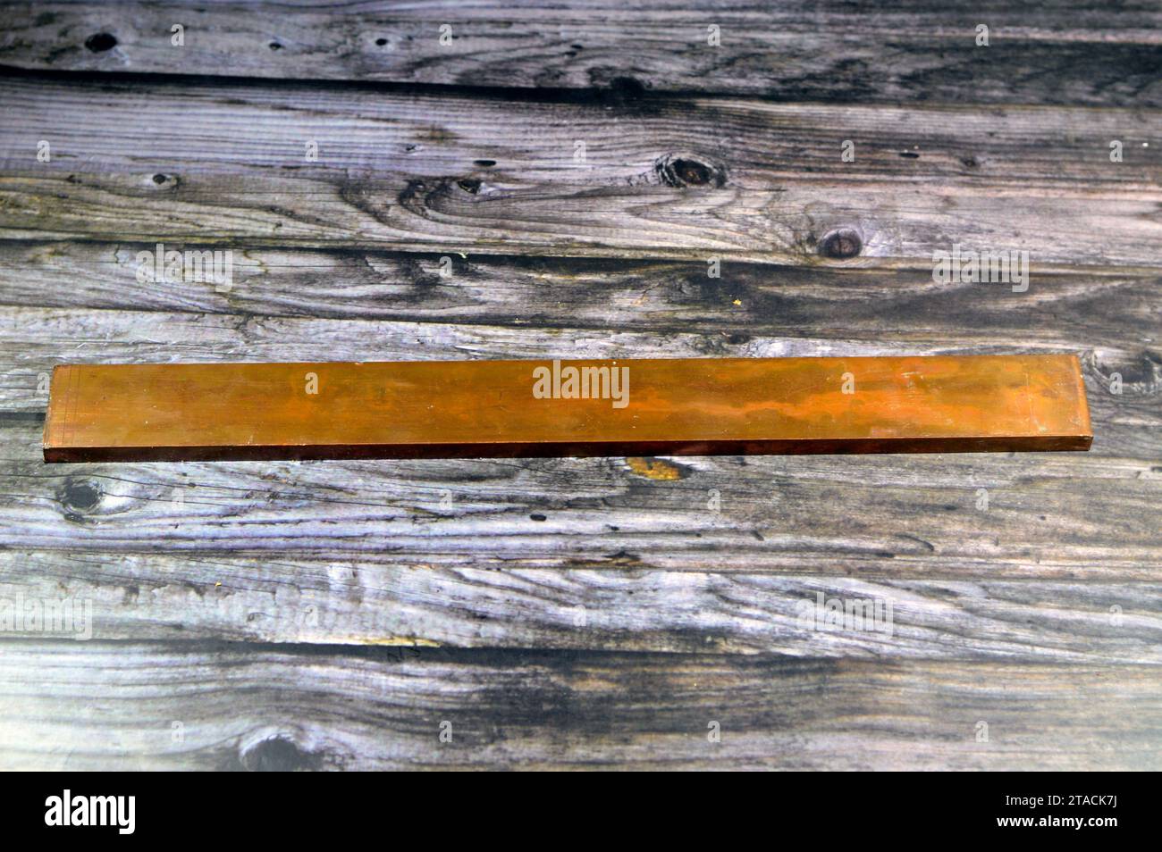 Long heavy copper bar, Copper is a mineral, an element and a metal ...