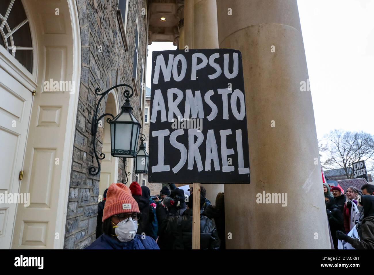 State College, United States. 29th Nov, 2023. Pro-Palestine ...