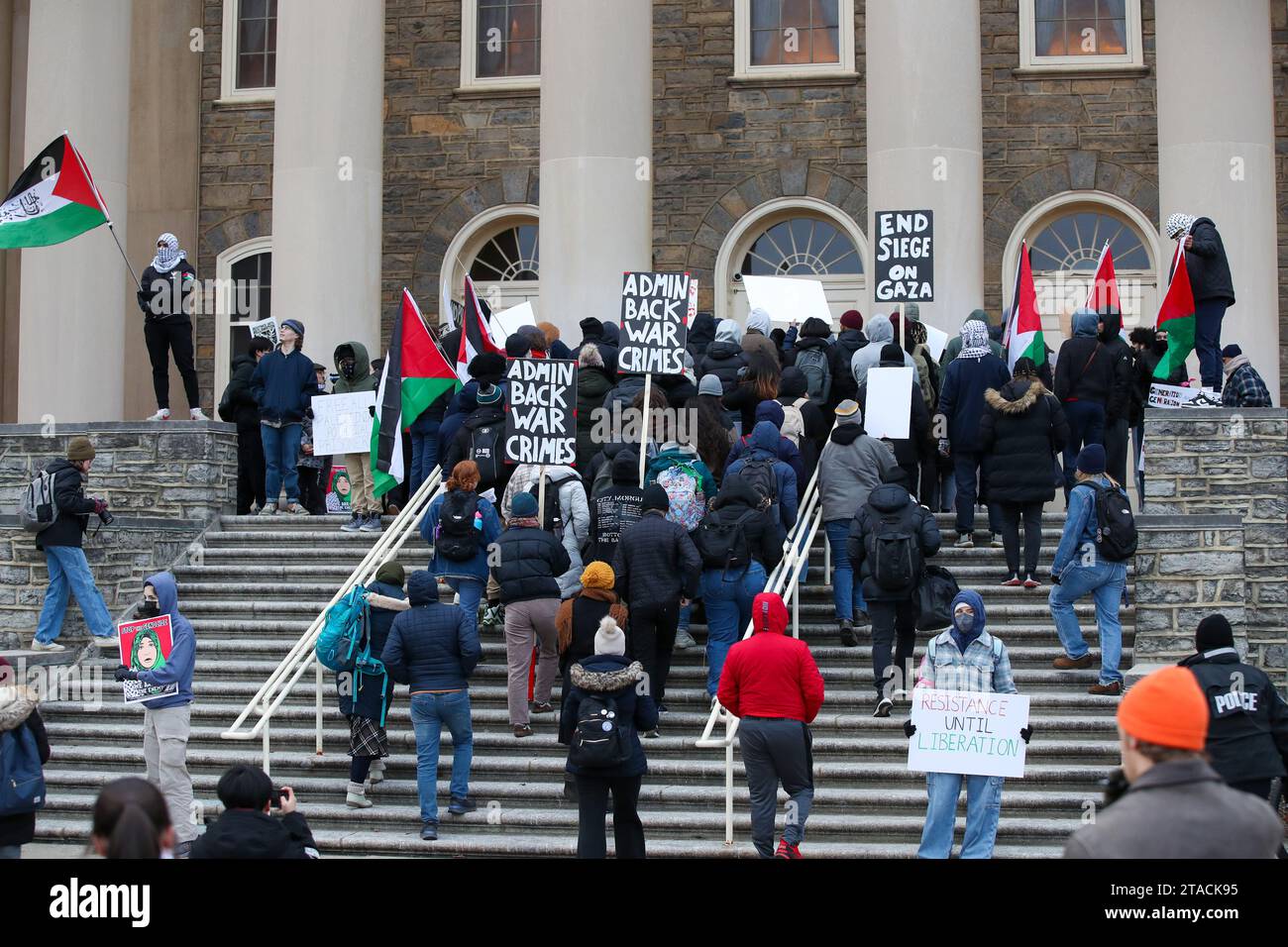 State College, United States. 29th Nov, 2023. Pro-Palestine ...