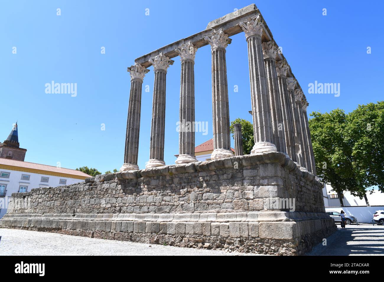 Evora city, Roman Temple of Evora or Temple of Diana (1th century A D ...