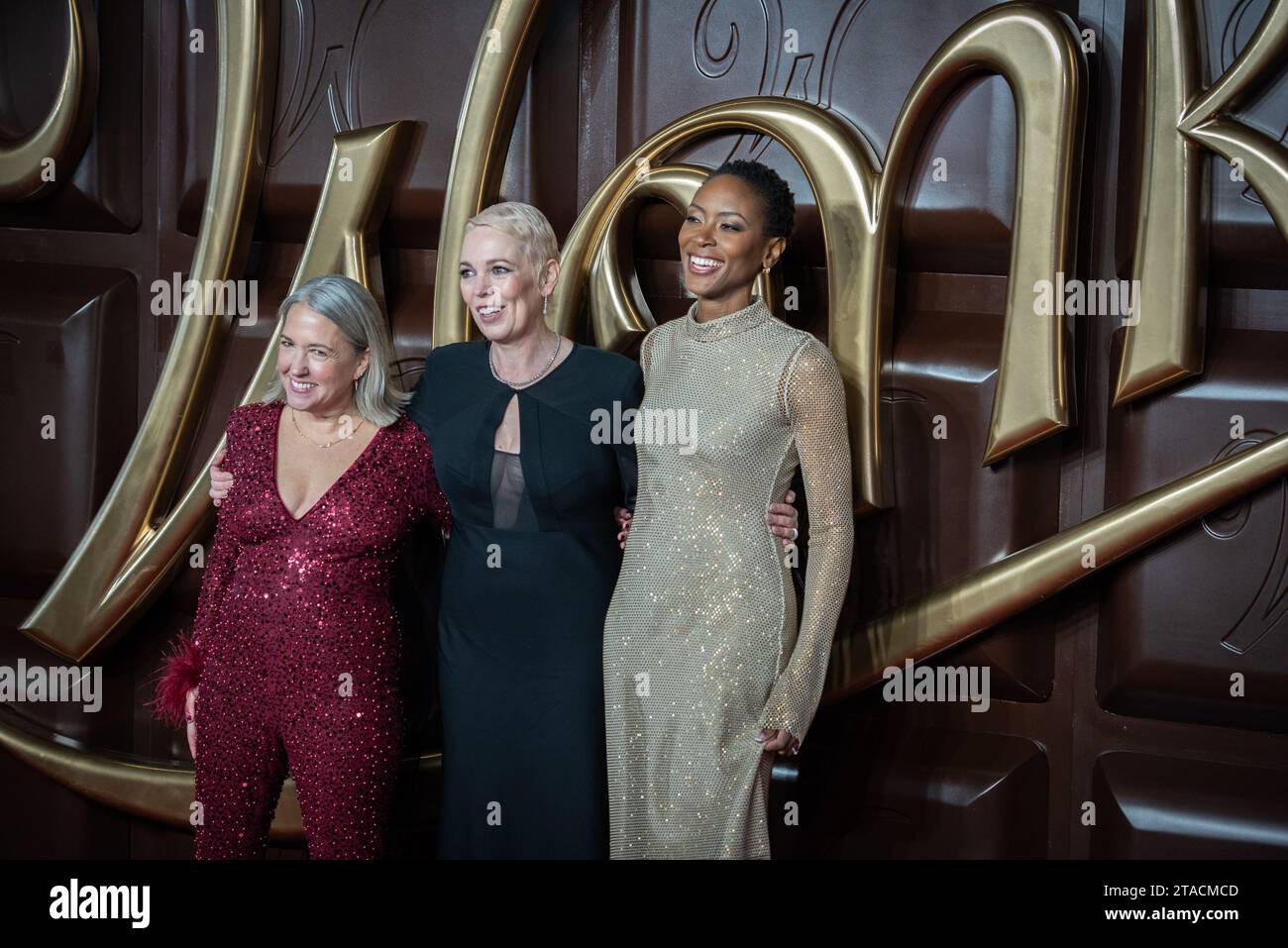 London, UK. 28th Nov, 2023. Alexandra Derbyshire, Tracy Ifeachor and ...