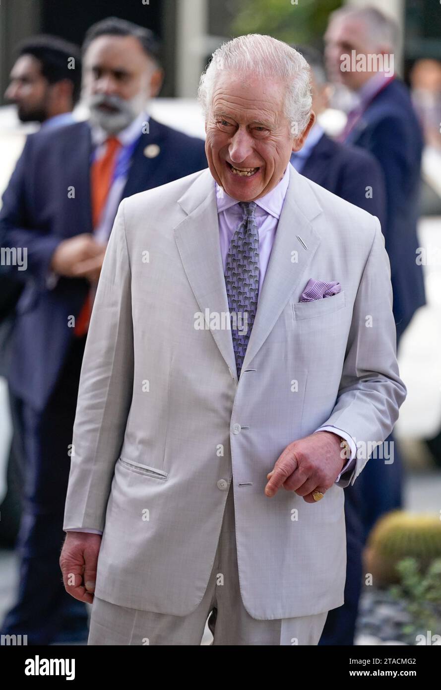 King Charles III meeting students at Heriot-Watt University Dubai ...