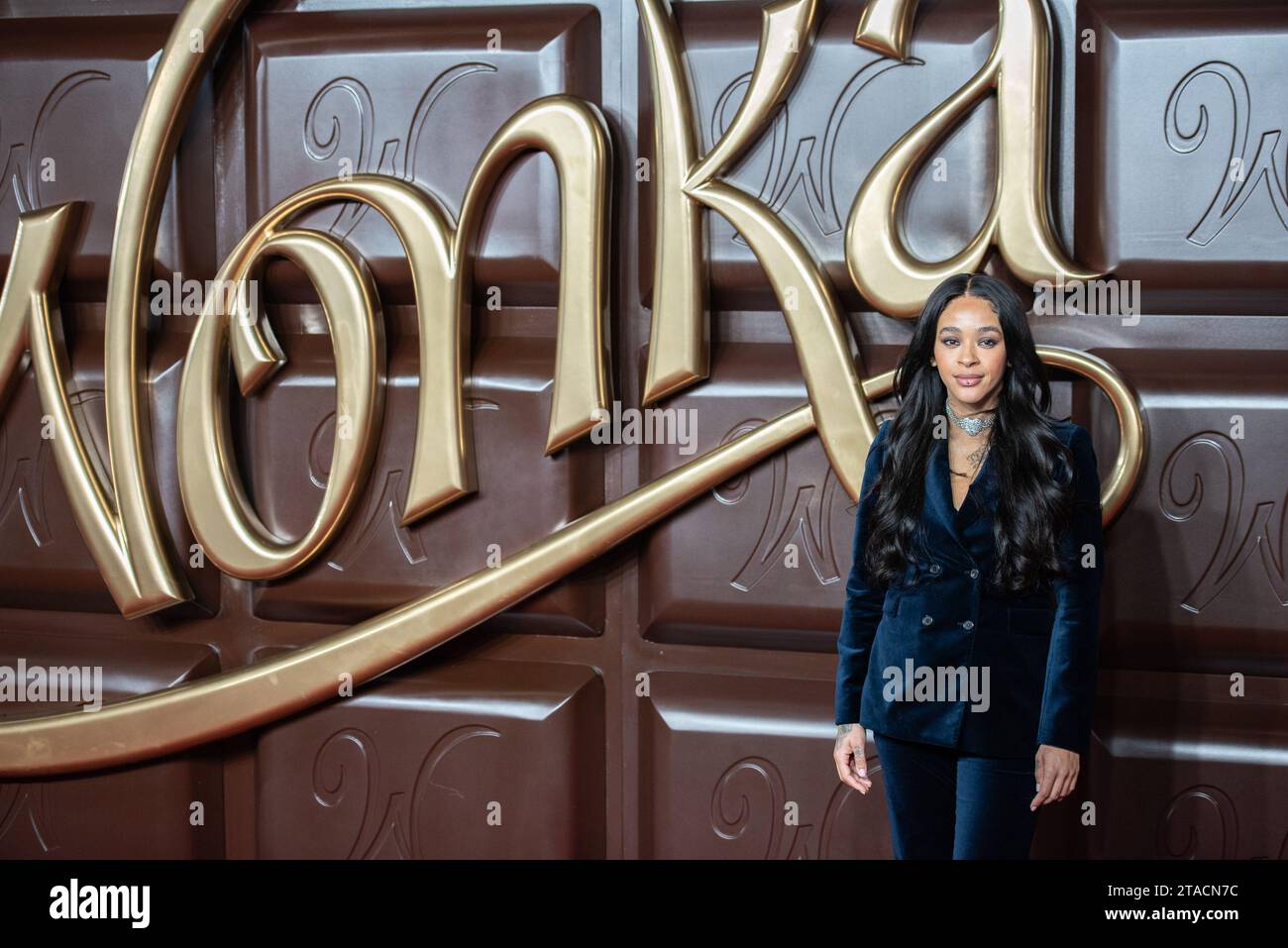 Yinka Bokinni attends the "Wonka" World Premiere at The Royal Festival ...