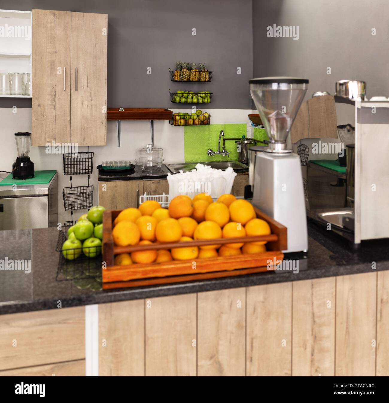 fruit smoothies flea market shop, oranges, pineapples and apples on ...