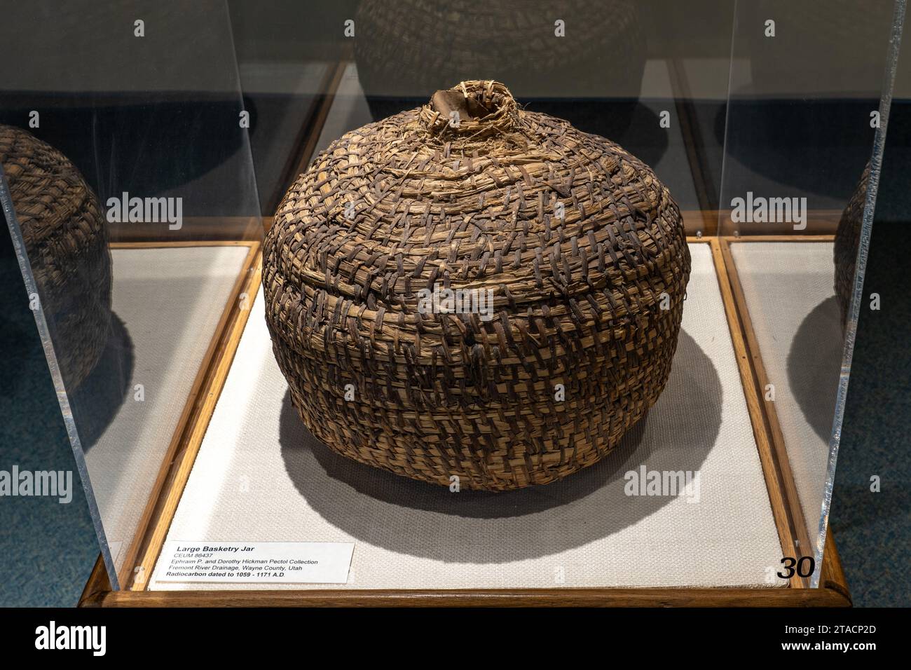 A 1000-year old Native American Fremont Culture basketry jar in the USU ...
