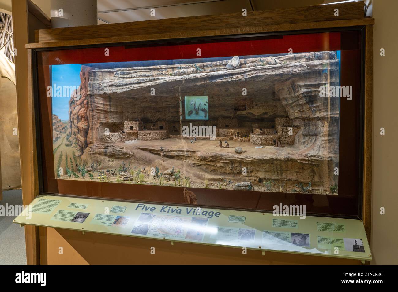 Diorama of the Five Kiva cliff dwellings in the USU Eastern Prehistoric ...