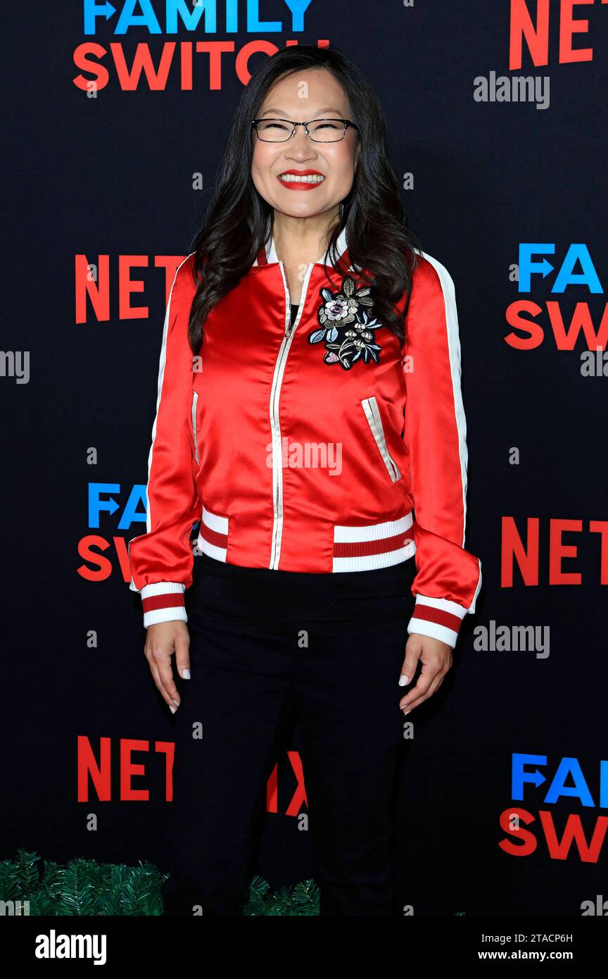 Helen Hong bei der Premiere des Netflix Films Family Switch im AMC The ...