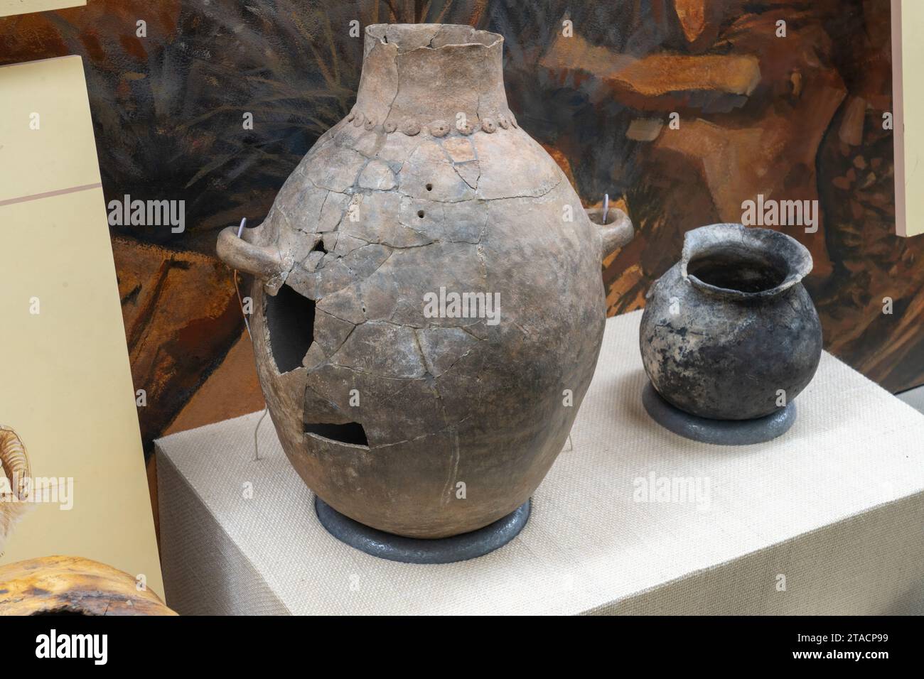 Fremont culture ceramic pottery in the USU Eastern Prehistoric Museum ...
